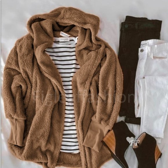Shop Fig | Sweaters | New Cozy Teddy Sherpa Cardigan Sweater | Poshmark